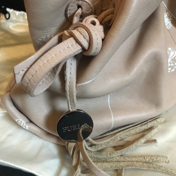 Furla | Bags | Furla Soft Pink Flower Leather Handbag Gorgeous | Poshmark